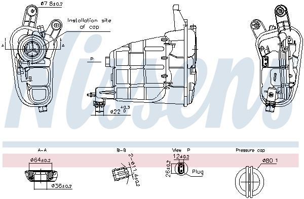 NISSENS 996301 | Yedek Su Deposu Kapaklı Audi - OnlineYedekParca.com