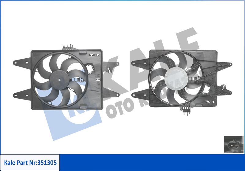 KALE 351305 | Fan Motoru + Davlumbaz 01-Doblo 1.9D - OnlineYedekParca.com
