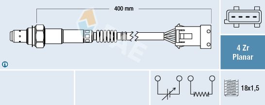 FAE 77621 | Oksijen Sensörü 1. Konum Vectra C Z20net - OnlineYedekParca.com